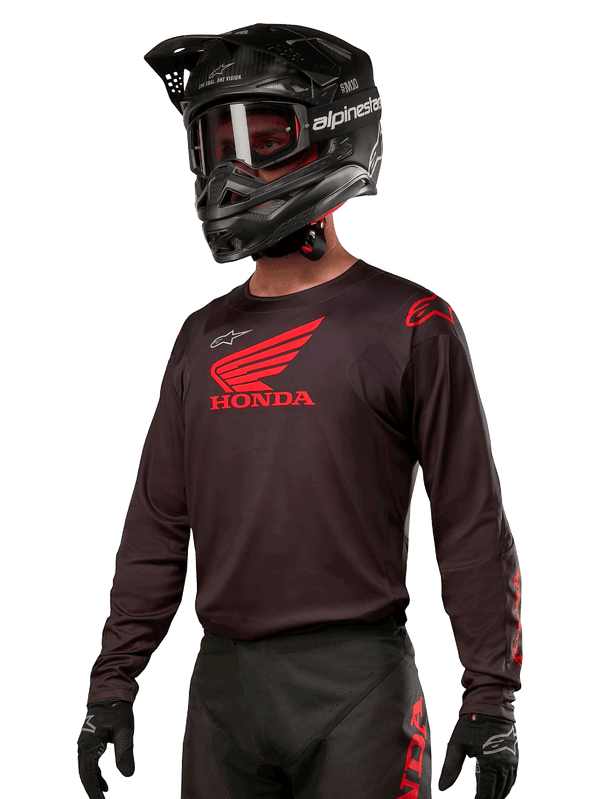 Honda Racer Iconic Jersey - BLACK MOTOCROSS Jerseys | Alpinestars